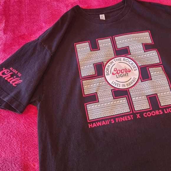 Hawaii's Finest | Shirts | Coors Light X Hawaiis Finest Graphic Logo ...
